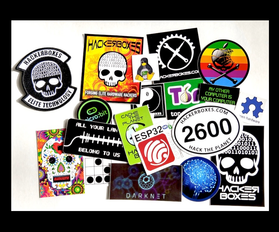 Hacker Decals and Patch – HackerBoxes